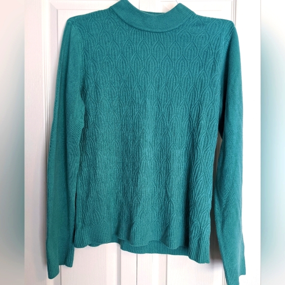 Laura Scott | Sweaters | Laura Scott Teal Turtleneck Sweater Sz Xl ...